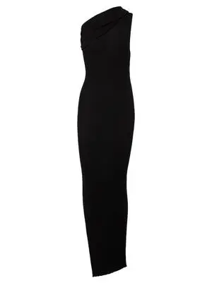 Rick Owens Athena Virgin Wool Maxi Dress - Black