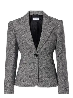 Max Mara Salmone Wool And Silk Blazer - Grey