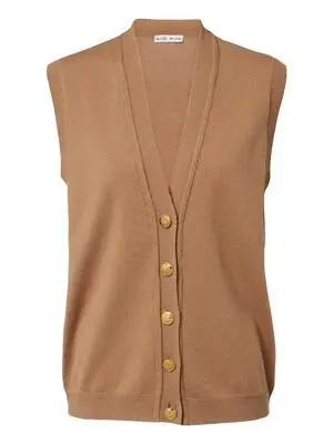 BLAZÉ MILANO BLAZÉ MILANO Highland Wool And Cashmere Vest Brown