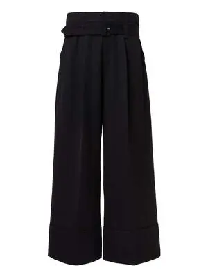 Simone Rocha Belted Wide-leg Pants - Black