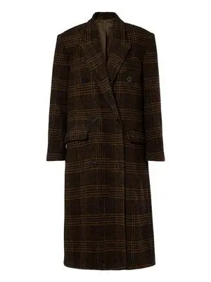 MARANT ETOILE Lexana Checked Virgin Wool Coat - Multicoloured