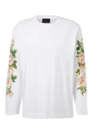 Simone Rocha Rose Bouquet Cotton Jersey T-shirt - White