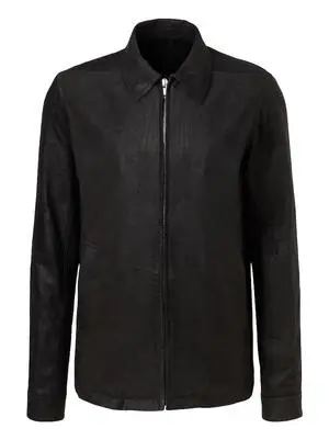 Rick Owens Brad Suede Jacket - Black