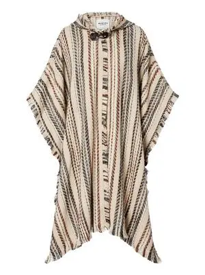 MARANT ETOILE Iseline Striped Poncho - Multicoloured