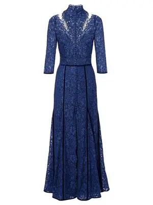 Costarellos Lace Gown - Blue