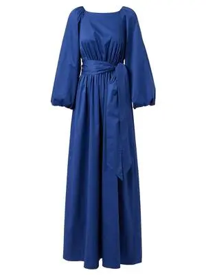JOSEPH Cotton Maxi Dress - Blue