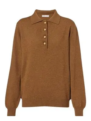 BLAZÉ MILANO Highland Wool And Cashmere Polo Shirt - Brown