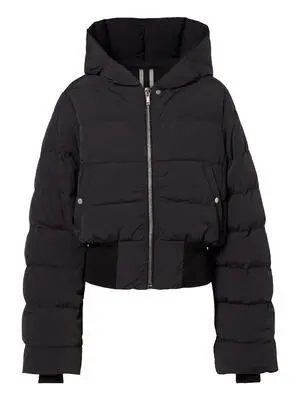 Rick Owens Hooded Down Jacket - Black