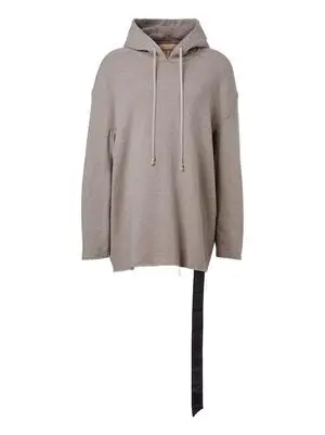 Rick Owens Peter Cotton-blend Hoodie - Grey
