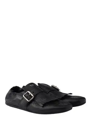 Prada Leather Loafers - Black