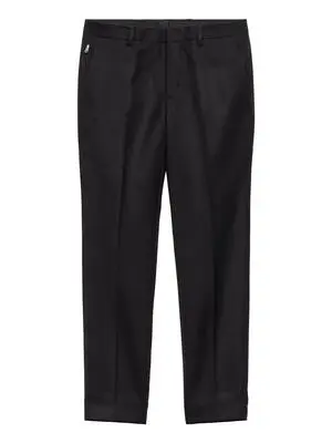 Prada Slim-fit Wool Trousers - Black