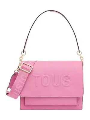TOUS Embossed Logo Shoulder Bag - Pink
