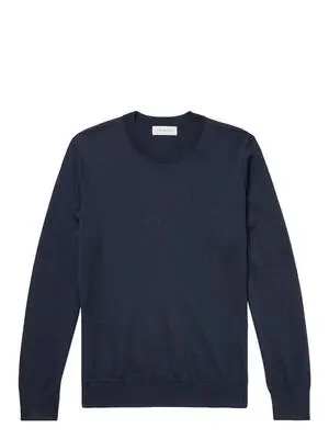 Dries Van Noten Merino Wool Sweater - Blue