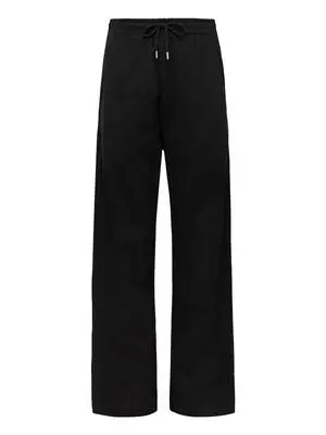 Dries Van Noten Straight-leg Cotton-jersey Sweatpants - Black