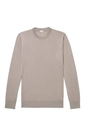 Caruso Wool, Silk And Cashmere-blend Sweater - Neutrals