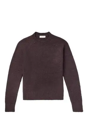 Dries Van Noten Alpaca-blend Sweater - Brown