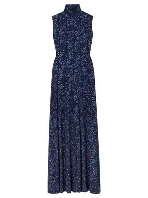 Proenza Schouler White Label Valentina Printed Maxi Dress - Blue