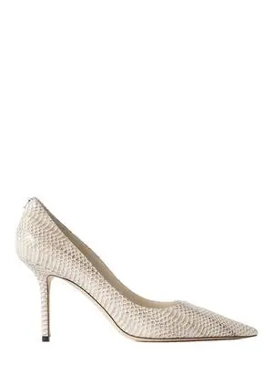 JIMMY CHOO Love 85 Snake-effect Leather Pumps - Animal Print