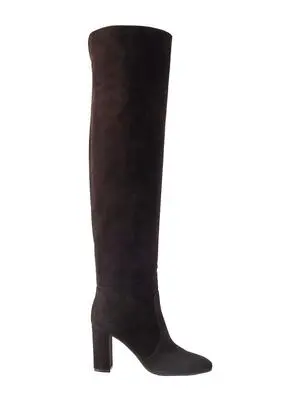 GIANVITO ROSSI 85 Over-the-knee Suede Boots - Brown