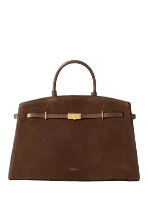 DEMELLIER The Hudson Suede Tote - Brown