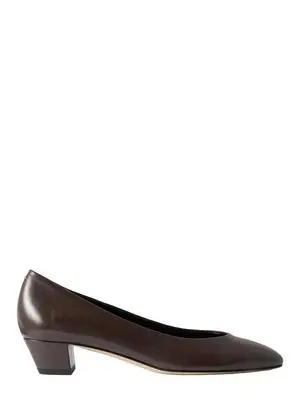AeydĒ Helia Leather Pumps - Brown