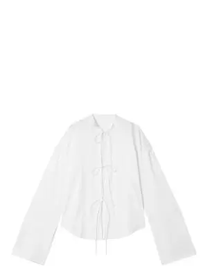 Adam Lippes Mick Oversized Pintucked Organic Cotton-poplin Shirt - White