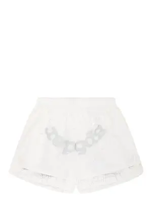 SP5DER Og Web Double Layer Shorts - White