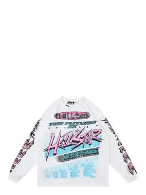 HELLSTAR Brain Racer Long-sleeve Tee - White