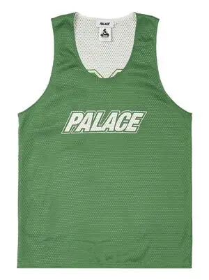 PALACE Mesh Reverso Border Vest - Green