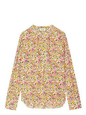 Zadig&Voltaire Floral-print Woven Top - Ecru