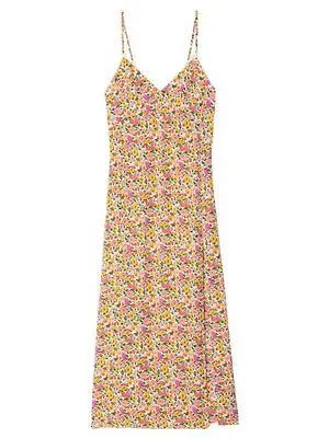 Zadig&Voltaire Floral-print Woven Maxi Dress - Ecru