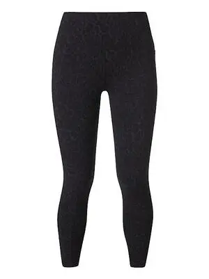 Sweaty Betty Power 7/8 Stretch-woven Workout Leggings - Black Leopard Print