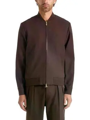 Manière De Voir Tailored Bomber Jacket - Brown
