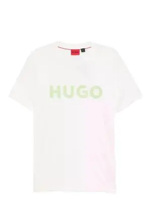Hugo Logo-print T-shirt - Neutrals
