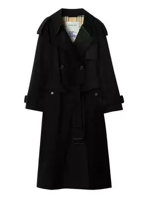 Burberry Fitzrovia Double-breasted Belted Trench Coat - Black