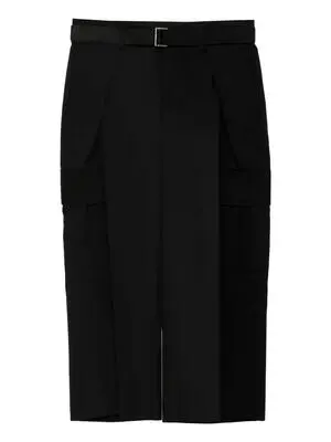 Sacai Belted Cargo Trousers - Black