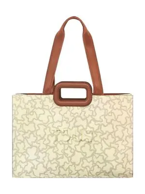 TOUS Bear-print Top-handle Tote Bag - Neutrals