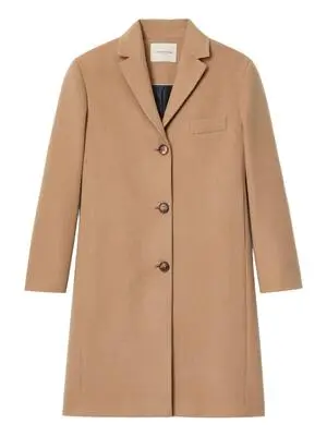 Lafayette 148 New York Hair Three-button Coat - Camel