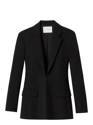 Lafayette 148 New York Wool Fitted Blazer - Black