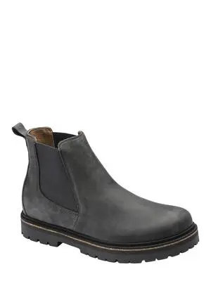 BIRKENSTOCK Stalon Leather Chelsea Boots - Graphite