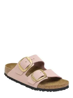 BIRKENSTOCK Arizona Big Buckle Nubuck Leather - Soft Pink
