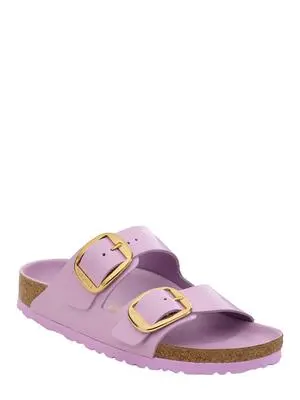 BIRKENSTOCK Arizona Big Buckle Natural Leather Patent - High Shine Crocus