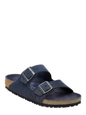 BIRKENSTOCK Arizona Suede Leather Sandals New Navy Tonal