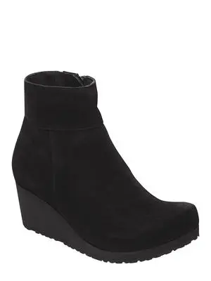 BIRKENSTOCK Ebba Suede Ankle Boots Black/black