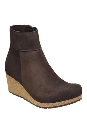 BIRKENSTOCK Ebba Suede Ankle Boots Roast