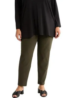 Eileen Fisher Slim Ankle Pant - Woodland