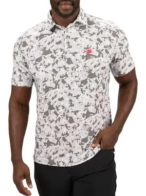 BLACK CLOVER Camo Mix Polo Grey