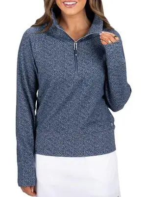 BLACK CLOVER Chloe Q-zip Sweatshirt - Navy