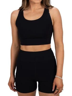BLACK CLOVER Tykee Reversible Sports Bra At Nordstrom Black