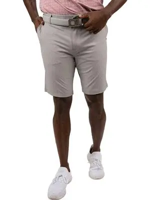 BLACK CLOVER Prime Shorts 9" Inseam Stretch Twill Shorts - Grey